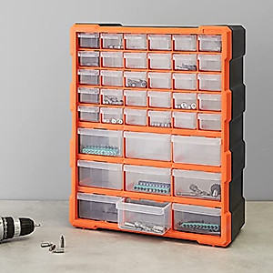 Amazon Basics Wall Mount Hardware and Craft Storage Cabinet Drawer Organizer 78 Drawers