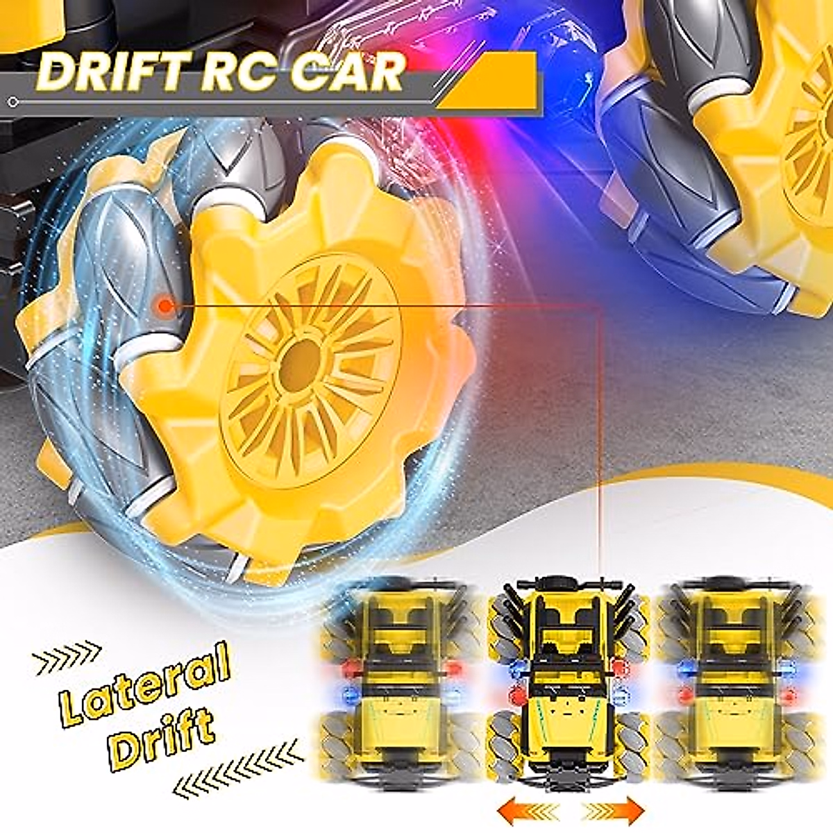 YOTOY Remote Control Car Toys for 6 7 8 9 10 Years Old Boys, Drift Stunt Remote Control Car, RC Cars for Boys Age 8-12, Stunt Car Remote Control, RC Stunt Car Toy, Drift Stunt Car, Drift RC Cars