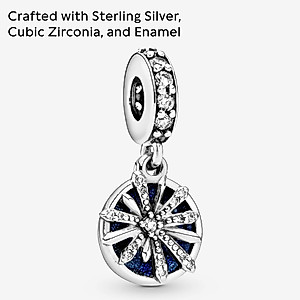 Pandora Jewelry Dazzling Wishes Dangle Cubic Zirconia Charm in Sterling Silver