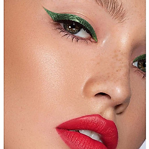 Edanta Glitter Liquid Eyeliner Shimmer Eye Liner Colorful Eye Makeup Metallic Eyeliner Cosmetics Make Up for Parties Cosplay Eye Makeup Pack of 1 (Green 7#)