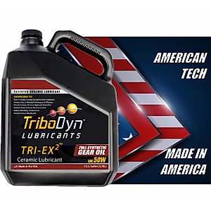 TriboDyn TRI-EX2 Full Synthetic 50W Gear Oil with Ceramic Coating (1 Gallon)