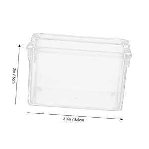 Mikinona Tea Bag Storage Box Coffee Station Holder Kitchen Pantry Organizer Seasoning Bag Box Clear Organizer Box Clear Organizer Bags Teabag Organizer Box Acrylic Coffee Box Tea Bag Holder