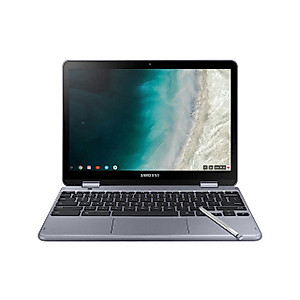 Samsung Chromebook Plus V2, 2-in-1, 4GB RAM, 32GB eMMC, 13MP Camera, Chrome OS, 12.2", 16:10 Aspect Ratio, Stealth Silver (XE521QAB-K01US)
