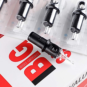 STIGMA #12(5RL) Standard Disposable Tattoo Needle Cartridges with Membrane Safety Cartridges for Tattoo Artists Round Liner 50Pcs Super Value Pack EN05-50-1205RL