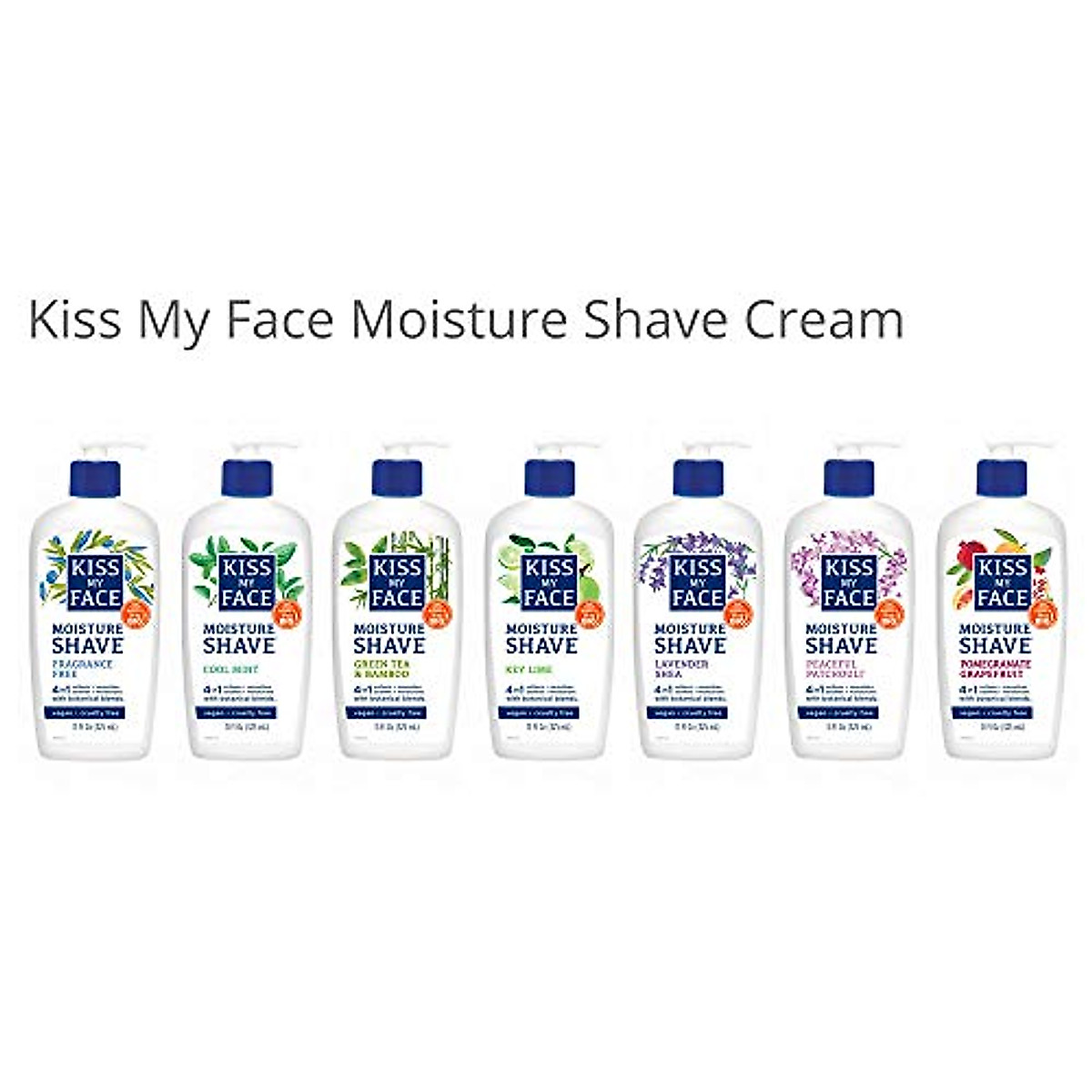 Kiss My Face Fragrance Free Moisture Shave, 11 Fluid Ounce, Pack of 3