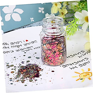 VILLCASE 1 Set Nail Glitter Flakes Nail Tech Accessories Cosmetic Body Glitter Materiales para Uñas Face Glitter Makeup Body Filler DIY Material Jewelry Accessories Epoxy Material Bag Chip