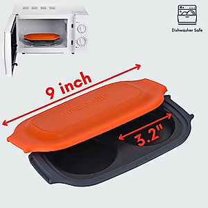 MACONEE Microwave Egg Fryer | Microwave Egg Cooker & Poacher for Breakfast Sandwiches | Microwave Maker for 2 Eggs Eggwich & Egg McMuffin | Dishwasher-Safe & BPA-free