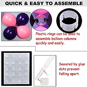LANGXUN 2 Sets DIY Balloon Column Stand Kits For Birthday Decorations, Wedding Decorations, Party Decorations, Christmas Balloon Decorations