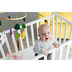 Jungle Animals Crib Mobile and Nursery Decor Set