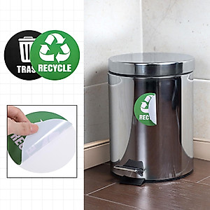 Sibba Recycling Stickers Trash Bin Pop Up Cans Garbage 12 PCS Home Kitchen Supplies Indoor Housewarming Pull Out Bin Recycle Outdoor Camping Decorations Inside Backyard Fling Containers Disposal