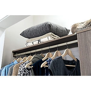 ClosetMaid SuiteSymphony Wood Top Closet Shelf, 48-Inch Wide, Graphite Grey