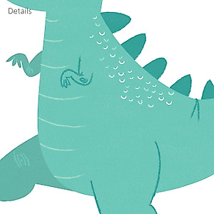 DECOWALL DW-1803 A-Z Dinosaur Alphabet Kids Wall Stickers Wall Decals Peel and Stick Removable Wall Stickers for Kids Nursery Bedroom Living Room d?cor ABC