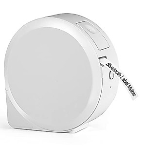 Labelife Bluetooth Label Maker Machine, Wireless and Portable Label Maker with Multiple Fonts, Compatible with iPhone and Android Phone, with One Laminated JM Label, for Home & Office, P3100D, White