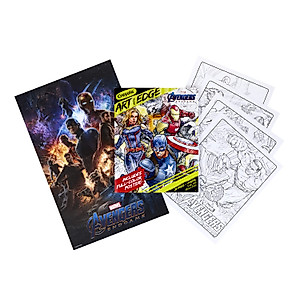 Crayola Art With Edge Marvel Avengers Coloring Pages (28pgs), Superhero Coloring, Adult Coloring Pages, 8"x10", Gift for Teens