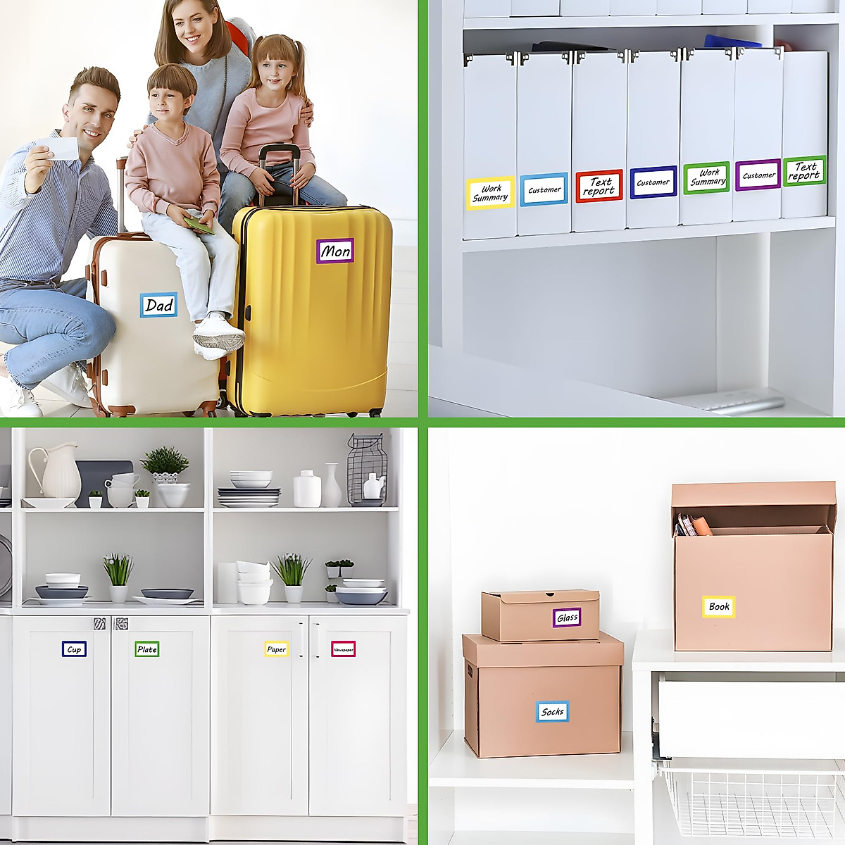 Pacific Mailer Name Tag Stickers Label Stickers Name Stickers for School Office Home Meeting [200 Labels, 3.5" x 2.25"]