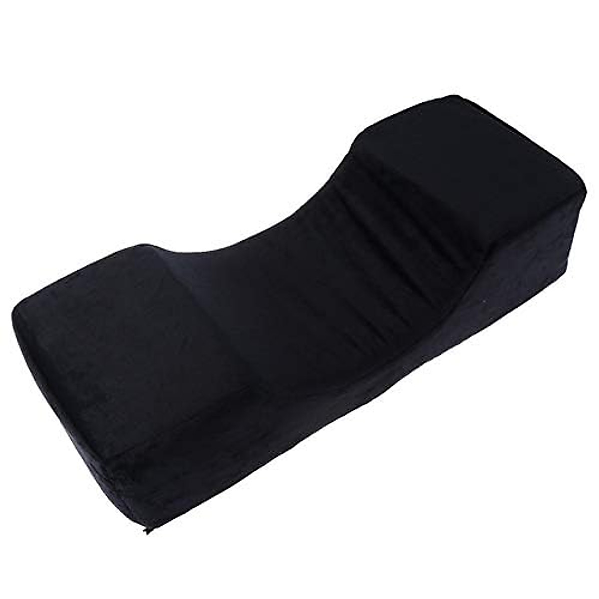 MXC Lash Pillow Neck Support Eyelash Pillow Soft Grafting Eyelashes Memory Foam Eyelash Extension Pillow with Pocket Makeup Salon (Black)