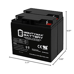 Mighty Max Battery 12V 18AH SLA Battery Replacement for Enduring 6FM17, 6-FM-17