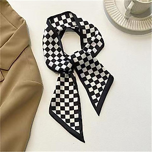 QTMY 4 Pack Purse Scarf for Bags Silk Head Scarf for Hair Handbag Women Scarfs Band Hair Neck Scarves Fashion Gifts,10