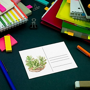 50 Pieces Watercolor Postcards, 100% Cotton 140lb/300gsm Blank Postcards 4x6 Inch Watercolor Paper Post Cards for Watercolor Journal, DIY, Mailing, Painting, Invitations, Greeting Cards