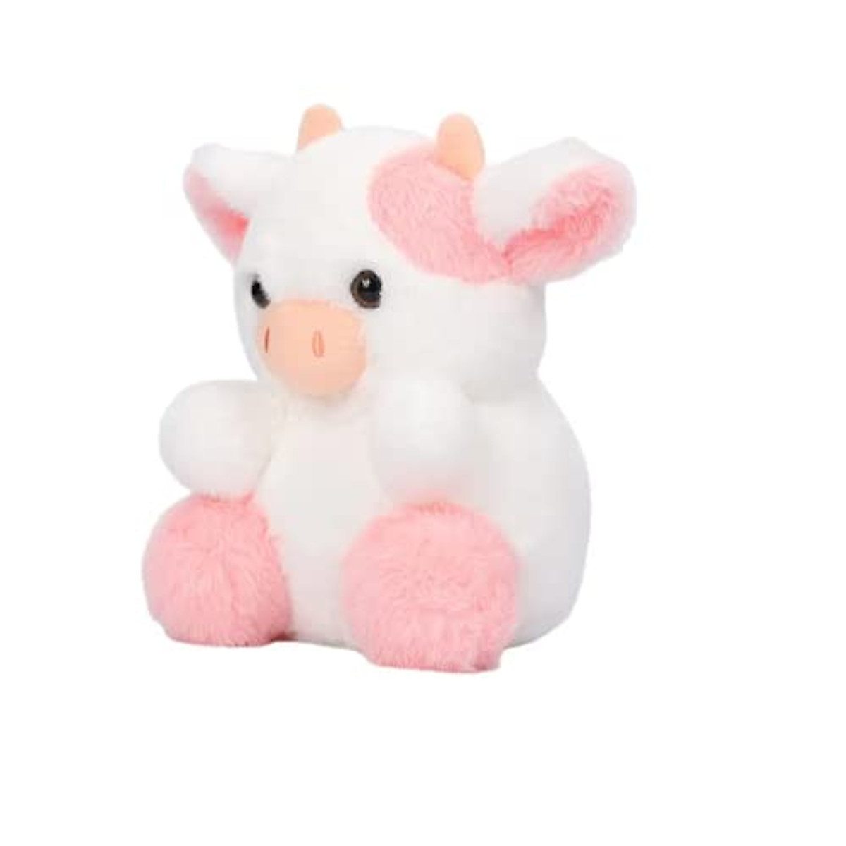 GracesDawn Cow Plush Toy, Plush Pillow Cow Toy, Palm Cows Plush Stuffed Animal Toy, Cartoon Cute Pink Cow Plush Toy, 7.8 inches high