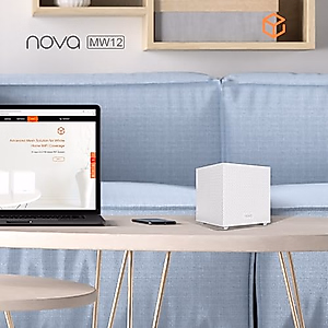 Tenda Nova AC Tri Band Mesh WiFi 5 System, White, 3/Pack (NOVA MW12 3PK)