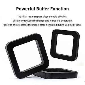 3PCS Hitch Rattle Stopper,Rubber Hitch Receiver Silencer Pad for 2 Inch Trailer Hitch Receiver Bumper Gooseneck,Trailer Hitch Accessories to Eliminate Noise & Ruduce Rattle