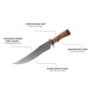 Perkin Knives - Handmade Hunting Knife - 420 C Steel