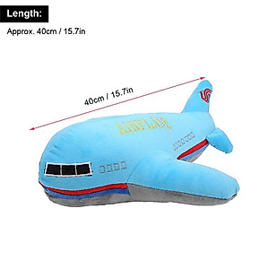 DIEWU Plush Stuffed Airplane Model Toys, Gifts for Boys Kids Birthday Gifts, Aircraft Stuffed Pillow for Christmas Stocking Filling(40cm,Yellow)