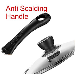 Stainless Steel Saucepan, 1.3 Quart Long Handle Milk Pot with Lid for Warming, Cooking and Boiling Milk, Spaghetti, Soup in Kitchen and Outdoor (18cm)