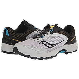 Saucony Men's Excursion TR15 Trail Running Shoe, Fog/Black/Topaz, 9