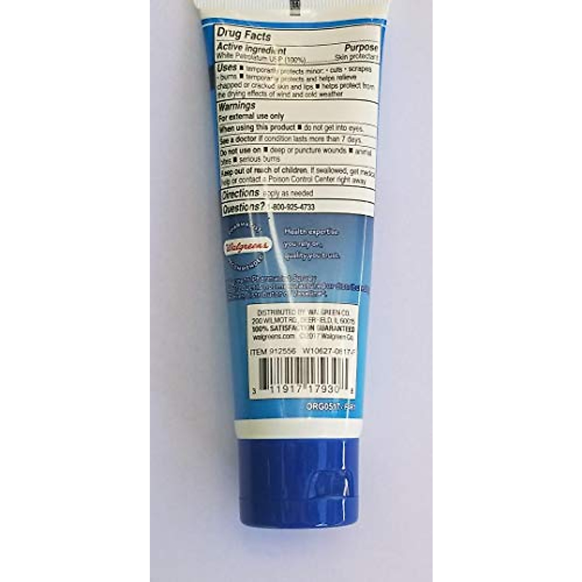 Walgreens Petroleum Jelly Tube Unscented 2.5 oz 2pk