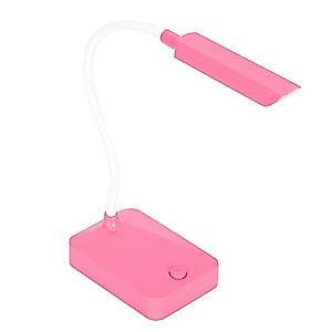 WNSC 3 Color LED Desk Lamp, Gooseneck Desk Lamp, Practical Beautiful Color Modes with USB Charging 5 Brightness Levels for Desk Bedside