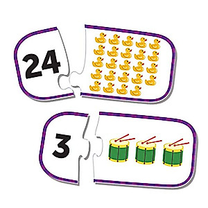 Learning Resources Counting Puzzle Cards, Kindergarten Readniness, Self Correcting Puzzles, Ages 4+Color, Multi
