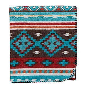 DII Rio Grande Stripe Fleece Throw Blanket, Multi