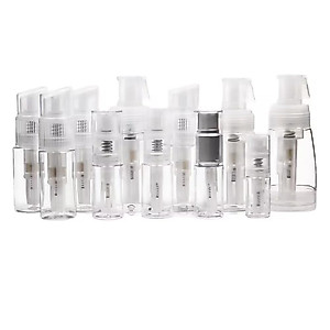 2 Pcs 35ml Portable Clear Plastic Powder Spray Bottle, Detachable Travel Spray Bottle Travel Sprayer Hairdressing Spray Bottle, Cosmetics Bottle Refillable Barber Powder Spray Bottle for Salon, Home