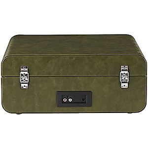 Crosley CR6255A-FG Mercury Vintage 3-Speed Bluetooth in/Out Turntable with Built-in Speakers, Forest Green