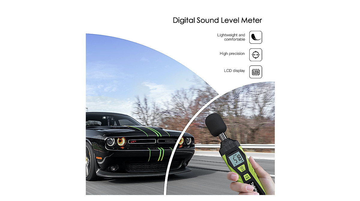 Tadeto Portable Decibel Meter - Accurate Sound Level Measurement