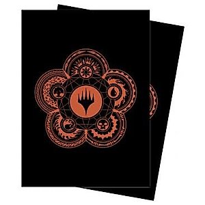 Ultra Pro Printed Art Magic The Gathering Card Game 100ct Printed Art Card Sleeves - MTG Mana 7 Color Wheel