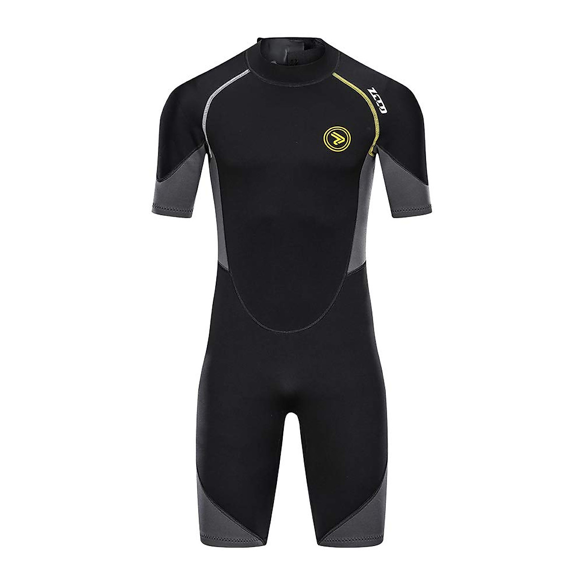 ZCCO Men's Wetsuits 1.5mm Premium Neoprene Back Zip Shorty Dive Skin for Spearfishing,Snorkeling, Surfing,Canoeing,Scuba Diving Suits(L)