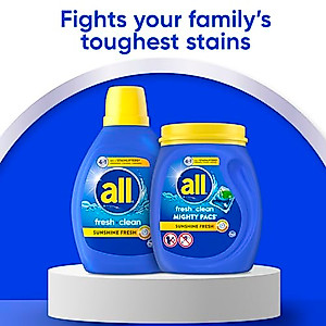 all with Stainlifters Original Mighty Pacs Laundry Detergent Pacs, 4 in 1 Stainlifters, One Tub, 75 Count
