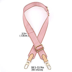 BAIXUEJI Multi Pochette Accessories Replacement Crossbody Strap Adjustable Wide Canvas Strap for LV Purse Shoulder Bags