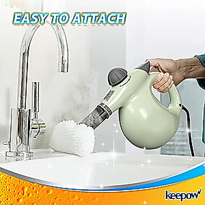 KEEPOW Universal Microfiber Cloths for Handheld Steam Cleaner, Compatible with Bissell Steam Shot, Comforday, PurSteam, Washable Rags, 4 Pack