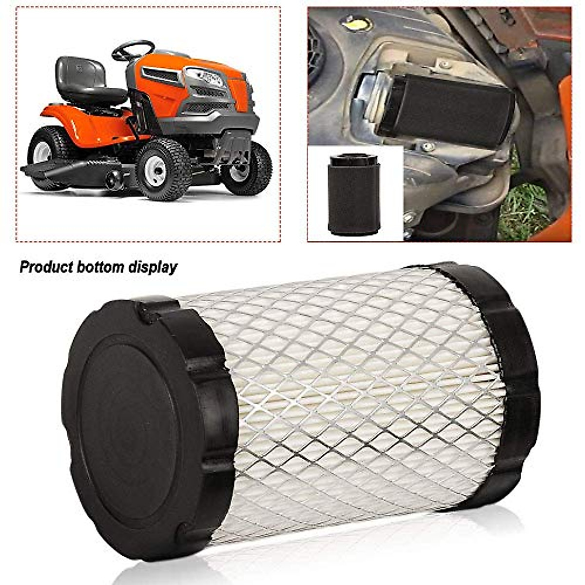 HIFROM Air Filter with Pre Filter Replacement for 796031 594201 591334 Pre Filter 797704 Replacement for John Deere MIU1303 GY21435 MIU13963 Lawn Mower Air Cleaner