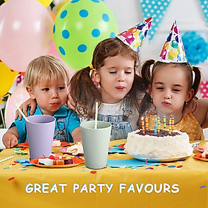 8 Pieces Colorful Drinking Cups 16 oz Unbreakable Reusable Drinking Cup Stackable Healthy Tumbler Water Coffee Milk Tea Cups for Home Kitchen Parties Camping Supply