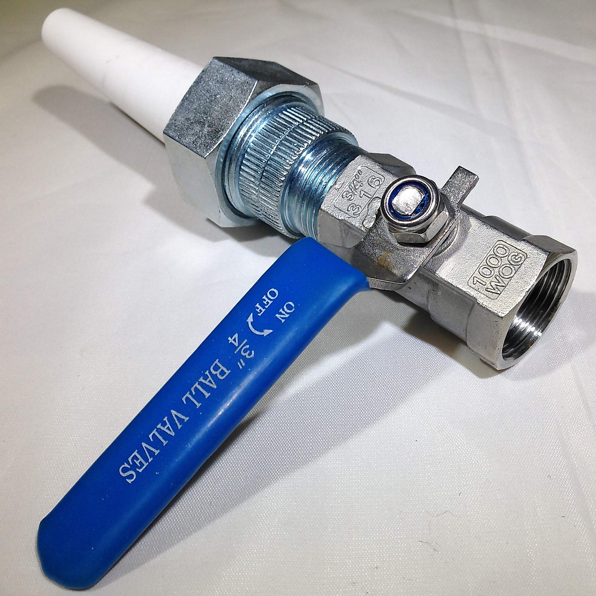 Large Ceramic Sandblaster Nozzle Assembly: C1 (1/8" ID) Nozzle Tip, Steel Ball Valve & Holder- Longer-Lasting Professional Abrasive Blasting Nozzle Tip Replacement