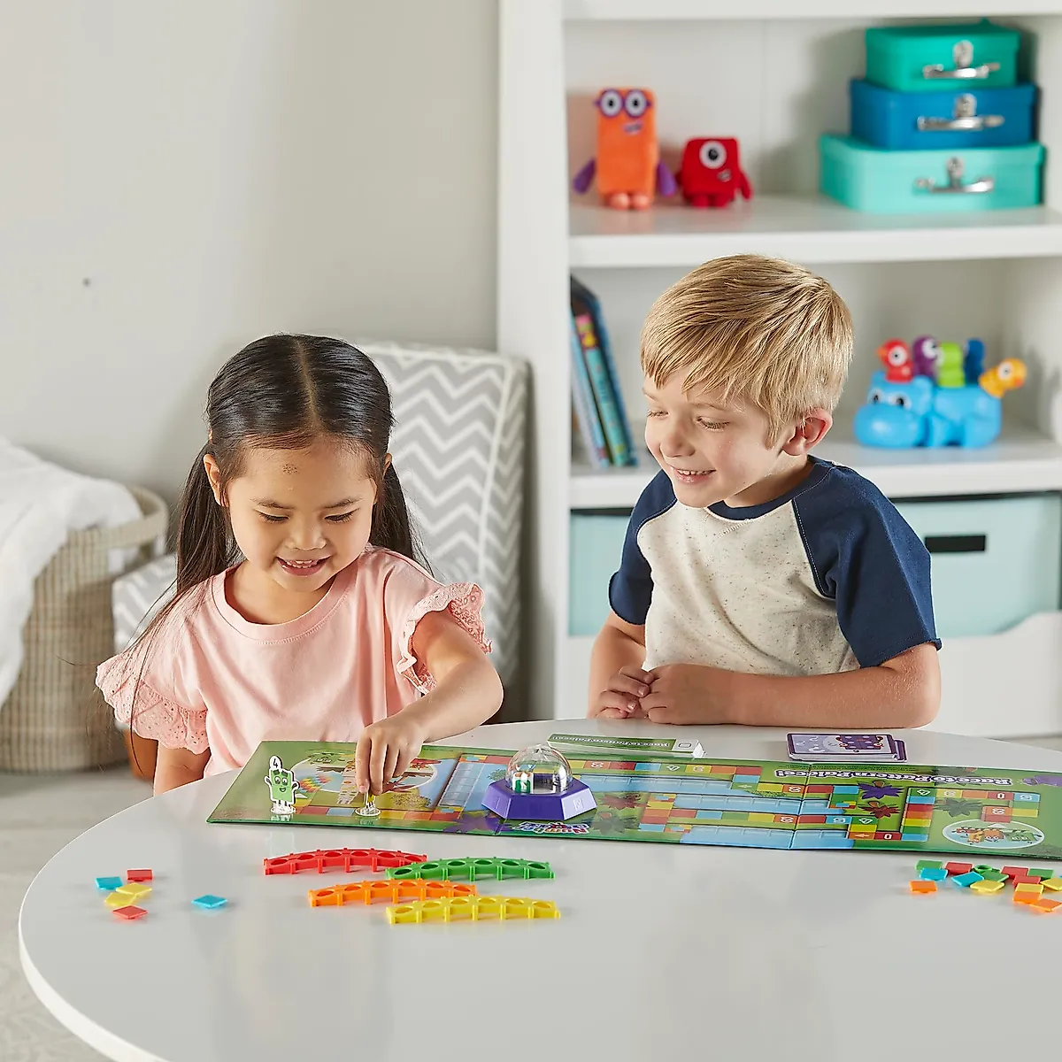 hand2mind Numberblocks Race to Pattern Palace! Board Game, Educational Board Games, Numbers for Toddlers, Math Toys for Kids 3-5, Preschool Learning Activities, Birthday Gifts for Kids