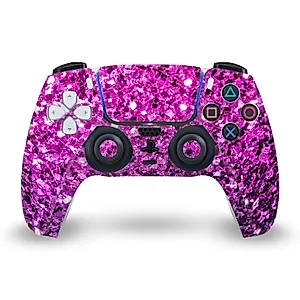 Head Case Designs Officially Licensed PLdesign Purple Pink Art Mix Vinyl Faceplate Sticker Gaming Skin Case Cover Compatible with Sony Playstation 5 PS5 DualSense Controller