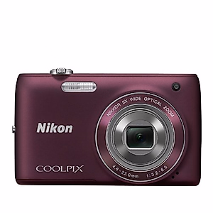 Nikon COOLPIX S4100 14 MP Digital Camera with 5x NIKKOR Wide-Angle Optical Zoom Lens and 3-Inch Touch-Panel LCD (Plum)
