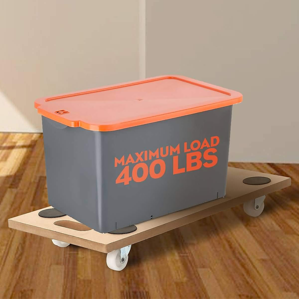 Factorduty Pack of 2 23 X 12 Rectangle Wood Platform Dolly Dollies Furniture Dolly Mover Carrier Dolly Cart 400-LB Load Rating 2 Inch Wheel