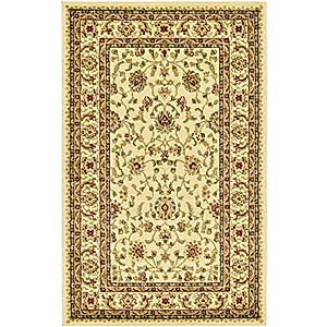 Unique Loom Voyage Collection Traditional Oriental Classic Intricate Design Area Rug, 3 ft 3 in x 5 ft 3 in, Ivory/Gold